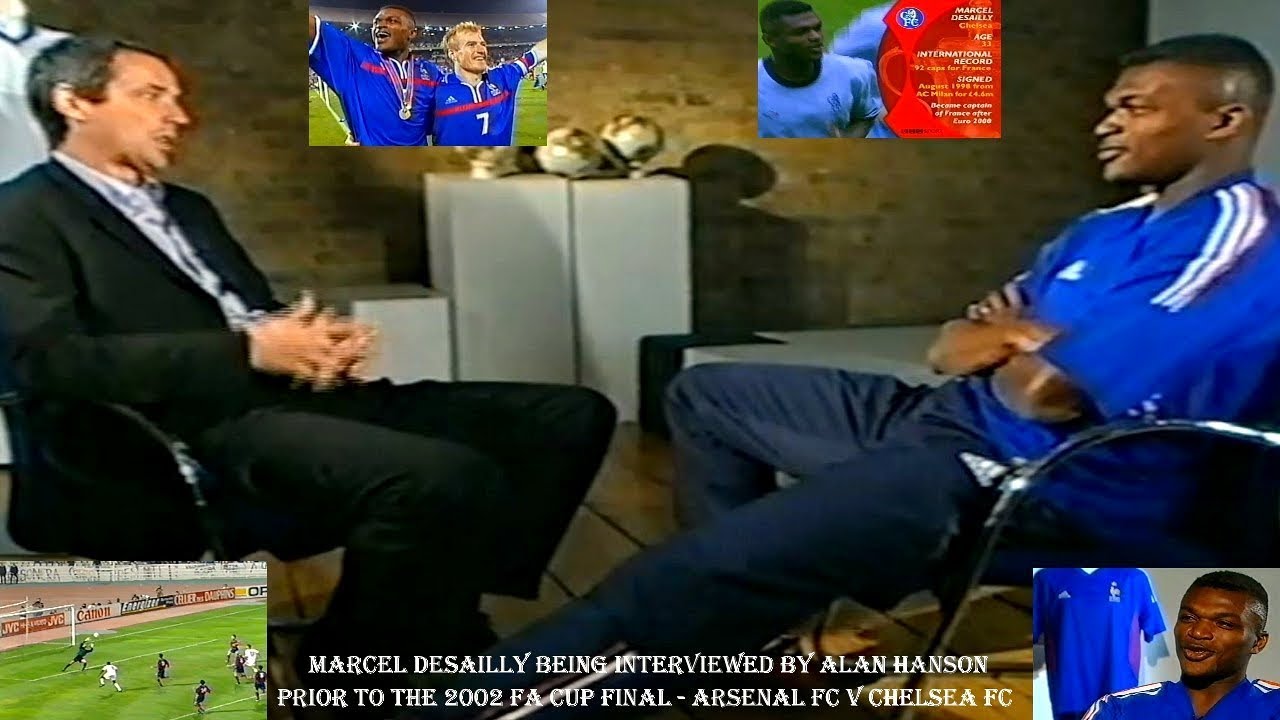 MARCEL DESAILLY INTERVIEW PRIOR TO THE 2002 FA CUP FINAL BETWEEN ...