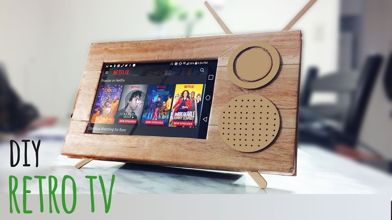 DIY Retro TV Tablet Stand - YouTube