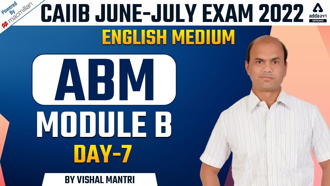 CAIIB Exam June-July 2022 | ABM English Medium Classes | CAIIB ABM ...
