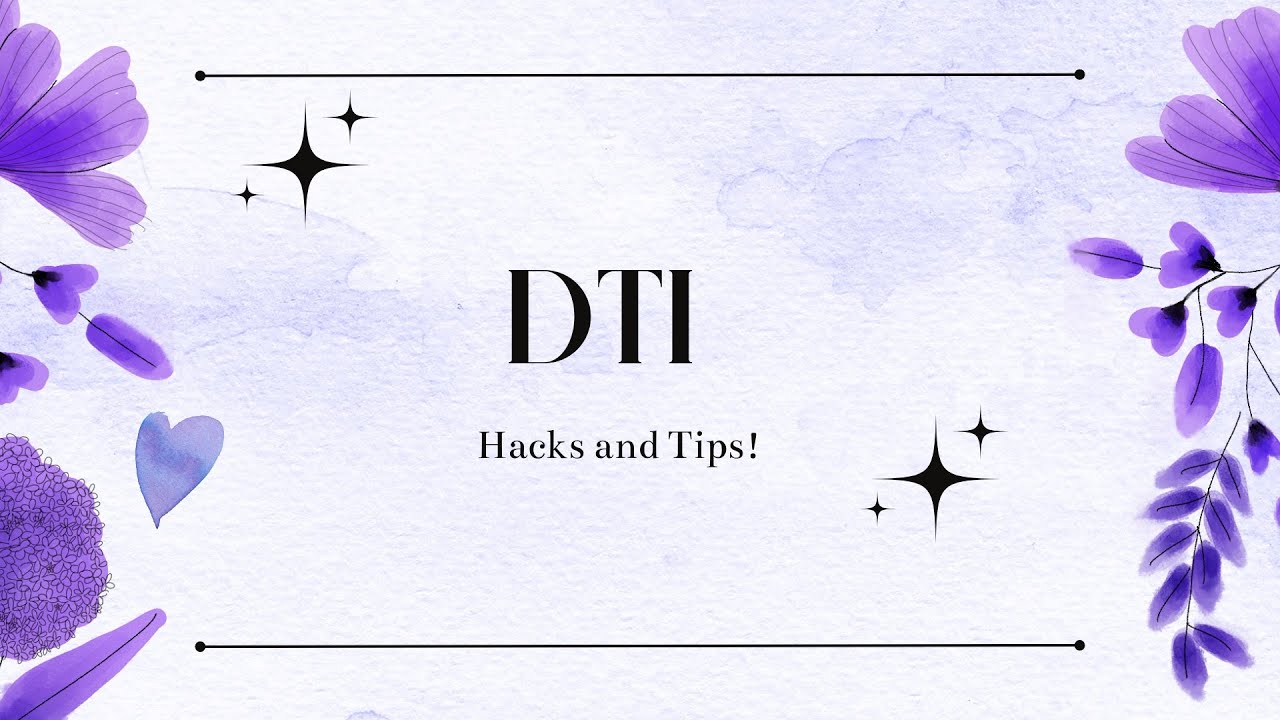 🥥🤍 DTI Hacks and Tips! 🤍🥥 - YouTube