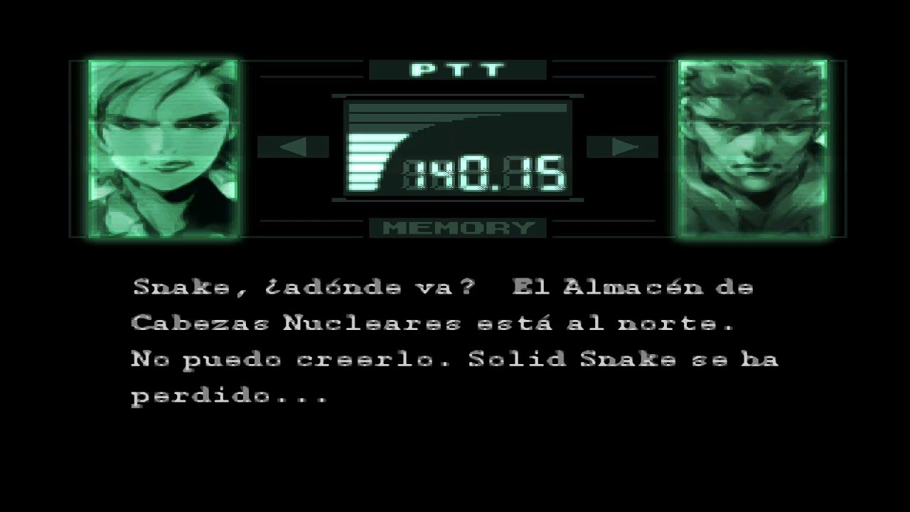 Metal Gear Solid: Meryl le dice por códec a Snake que se a perdido ...