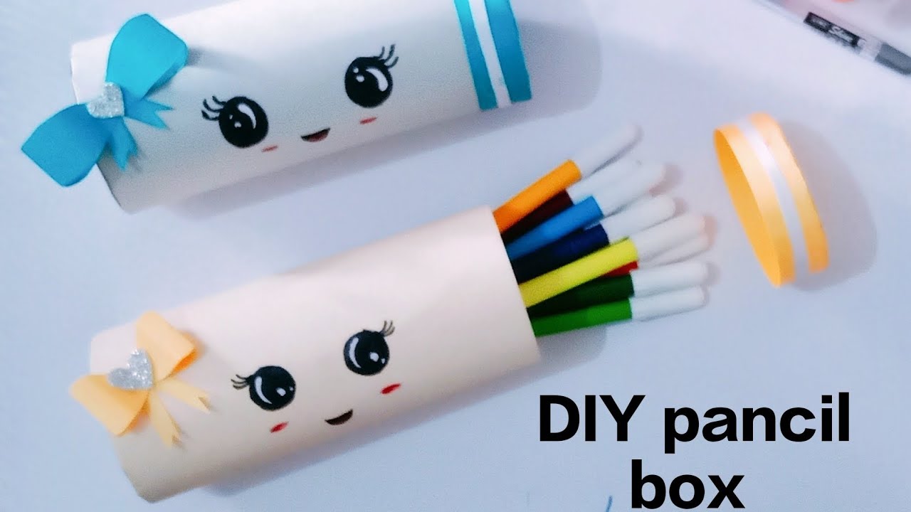 DIY-pancil box idia # original paper pancil box # storage box # simple ...