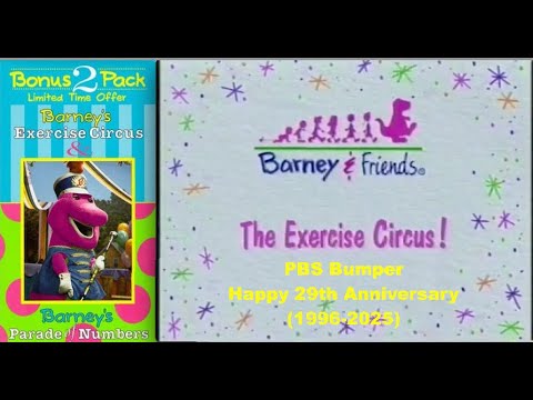 Barney's Exercise Circus (2 Pack - PBS Bumper - Happy 29th Anniversary ...