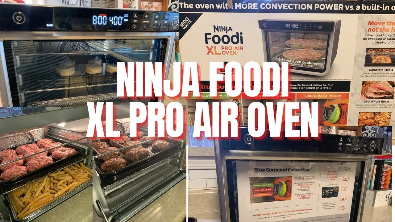NINJA FOODI XL PRO AIR OVEN - UNBOXING & COOKING RESULTS - YouTube