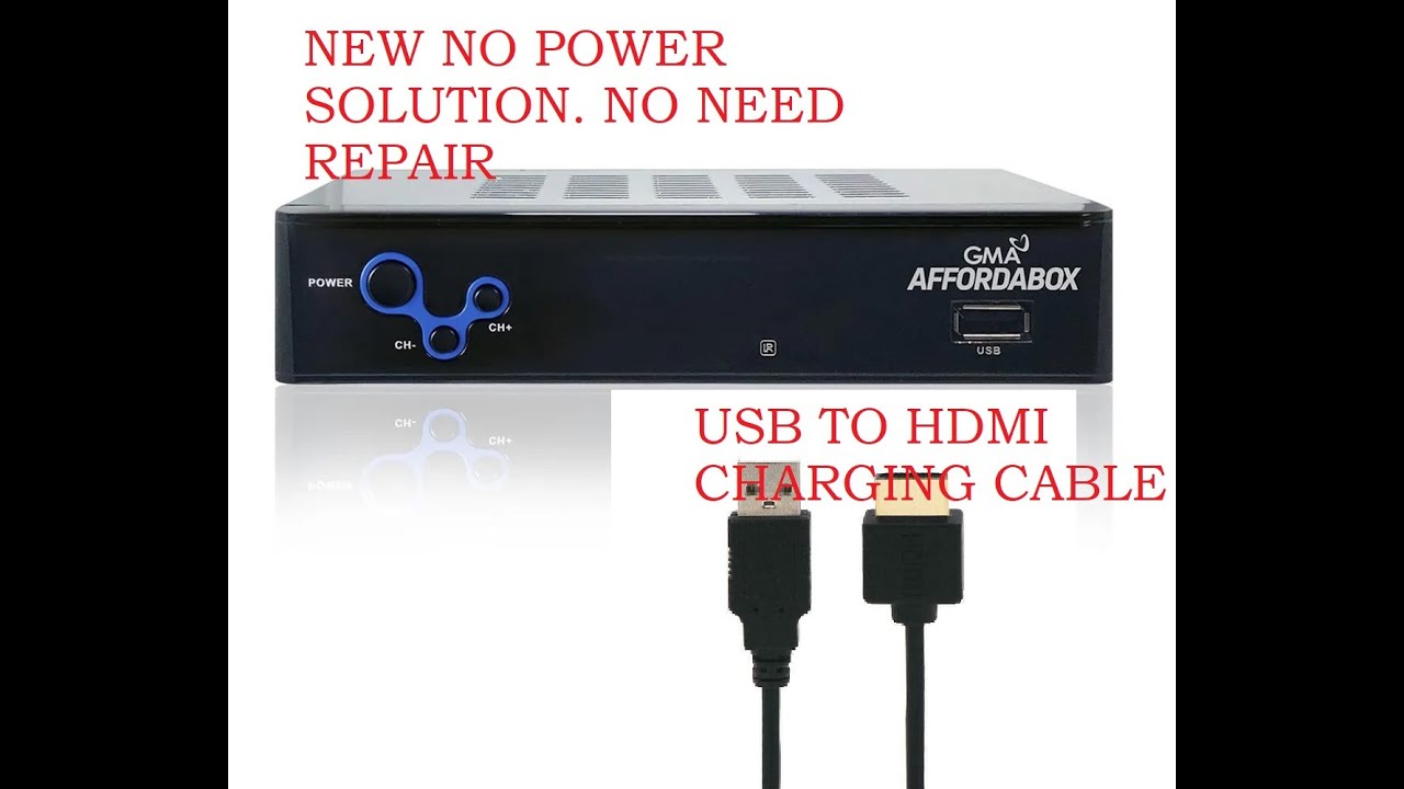 GMA AFFORDABOX NO POWER NEW SOLUTION NO NEED REPAIR - YouTube