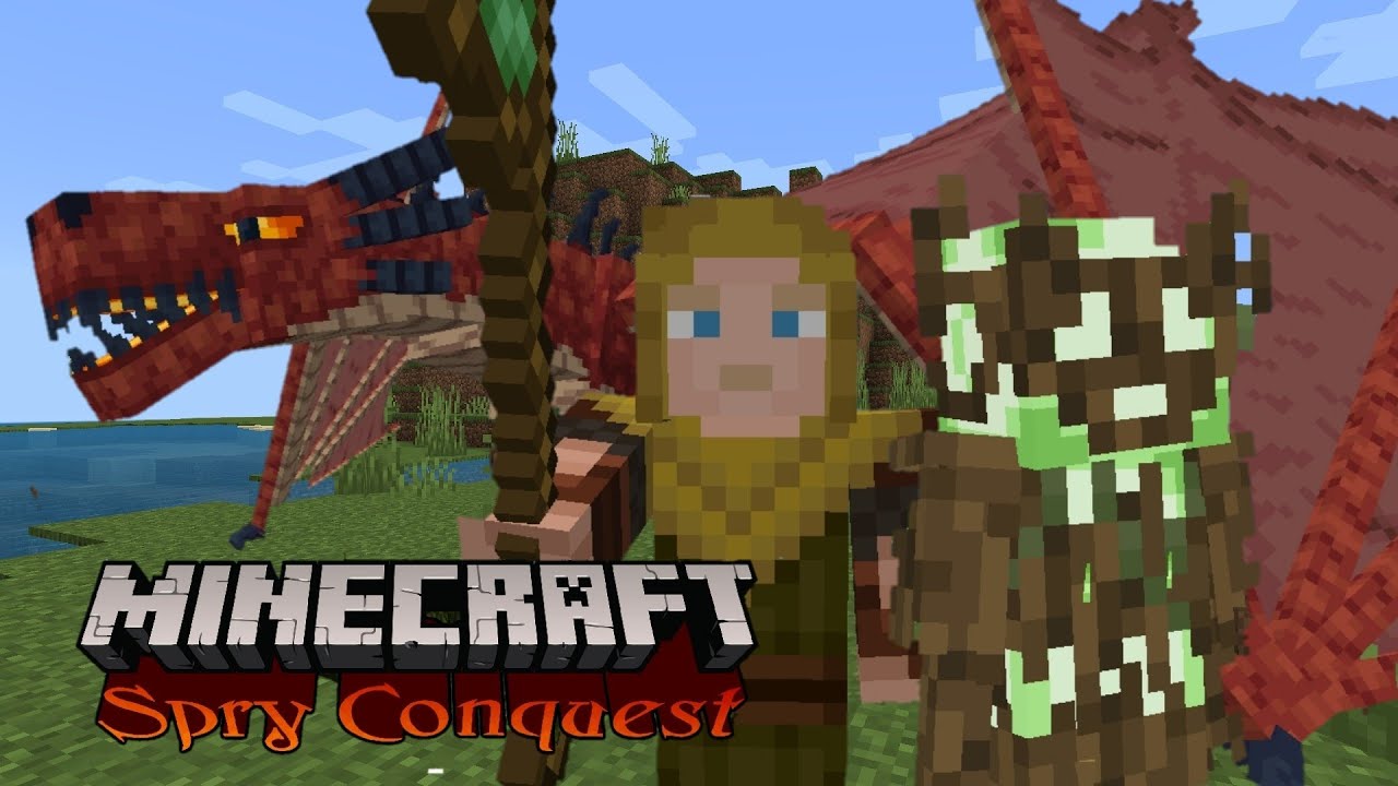 MCPE Addon Review | Spry Conquest Addon (Draconic Update) - YouTube