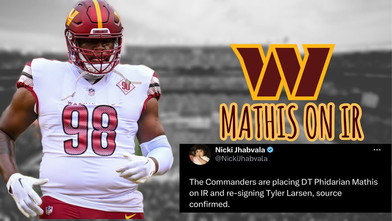 Phidarian Mathis on IR! For the second straight year He’s Hurt commanders fans giving up on him👀 ...