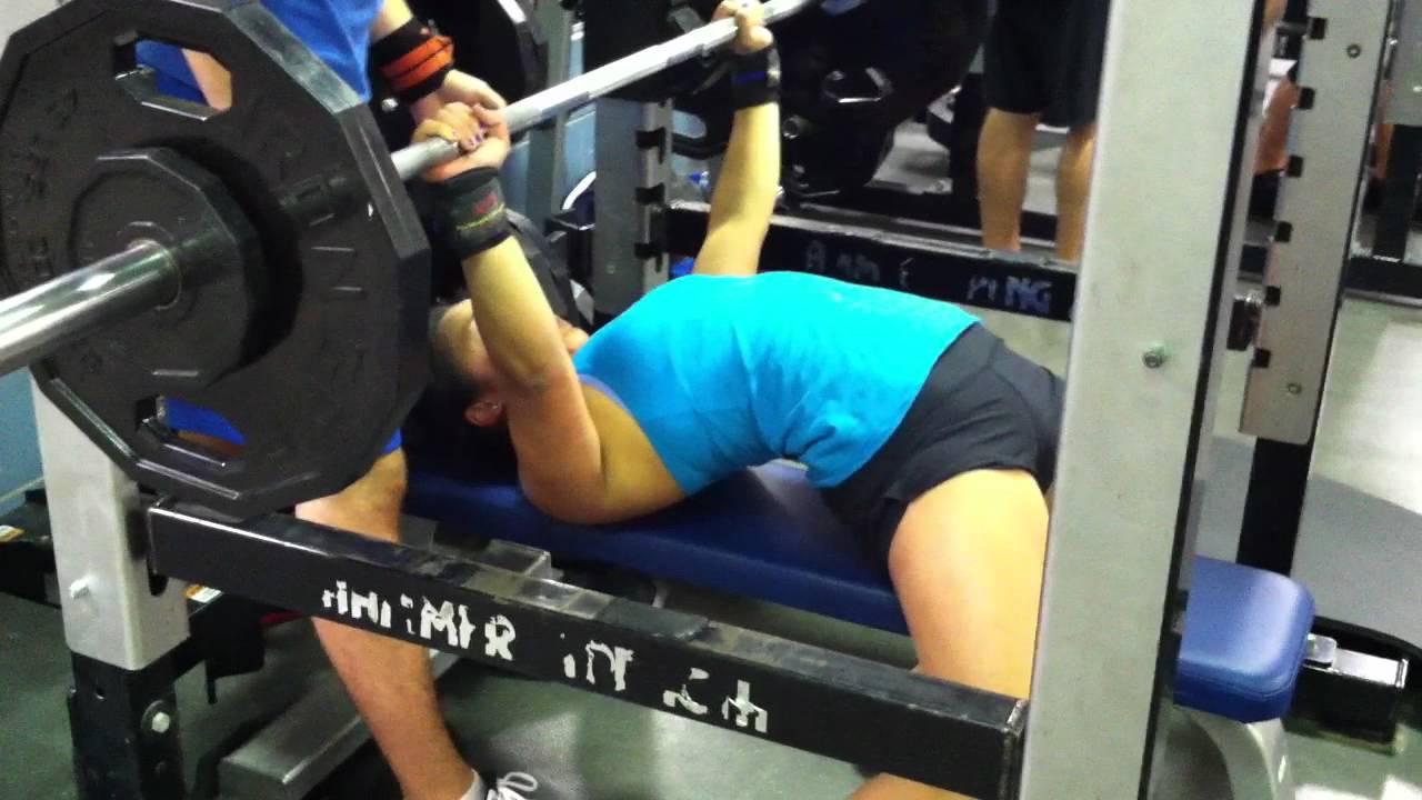 Cheryl Licon 145 lb Bench - YouTube