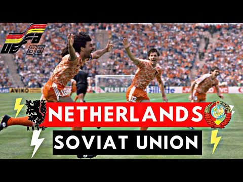 soccer Soviet Union CCCP 1 0 Netherlands Euro 1988   Gullit   Van Basten CCCP 1 0 Pays Bas Euro