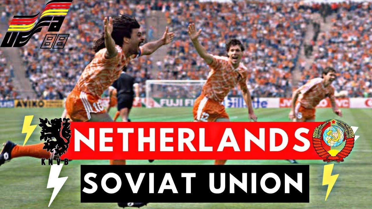 soccer Soviet Union CCCP 1 0 Netherlands Euro 1988 Gullit Van Basten ...