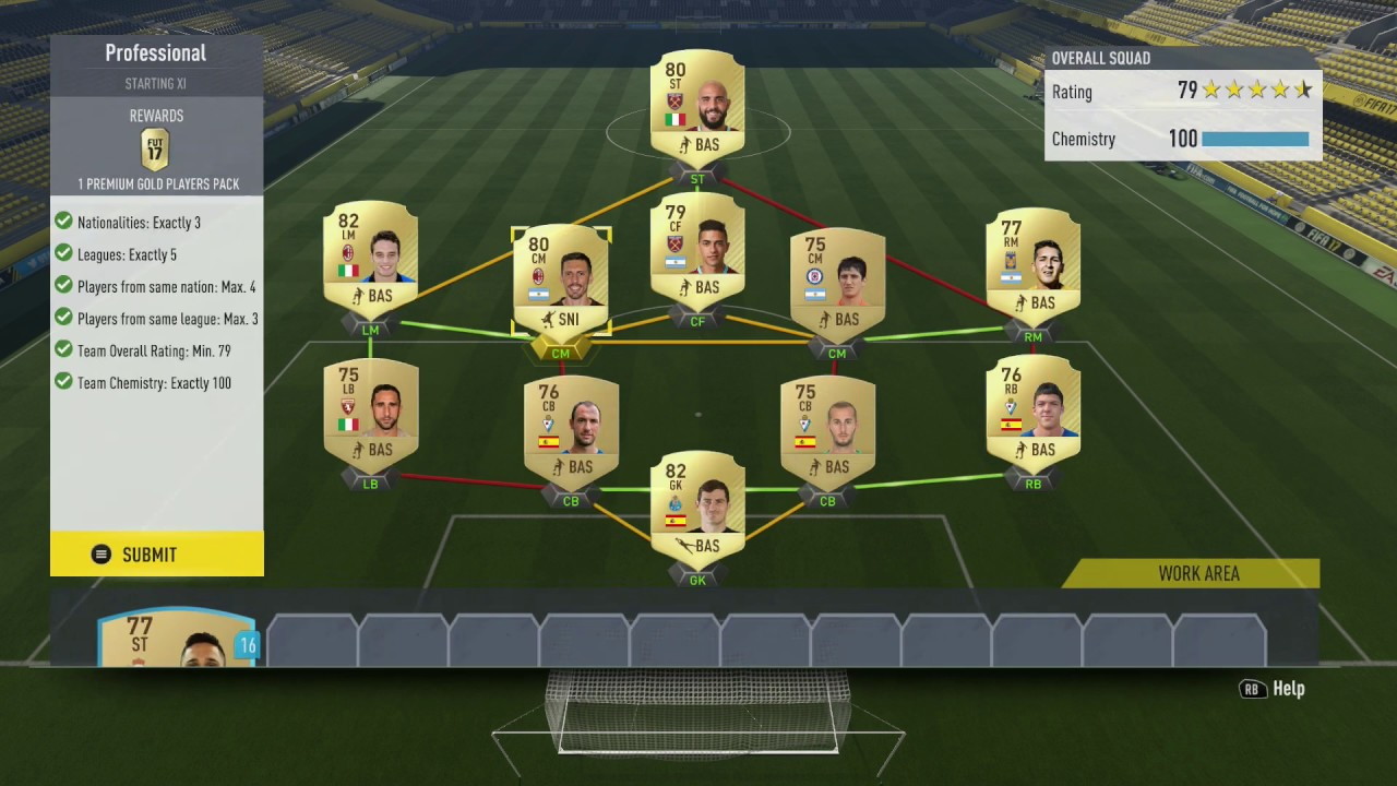 FIFA 17 PROFFESIONAL SBC 8,000 COINS!!!!! - YouTube