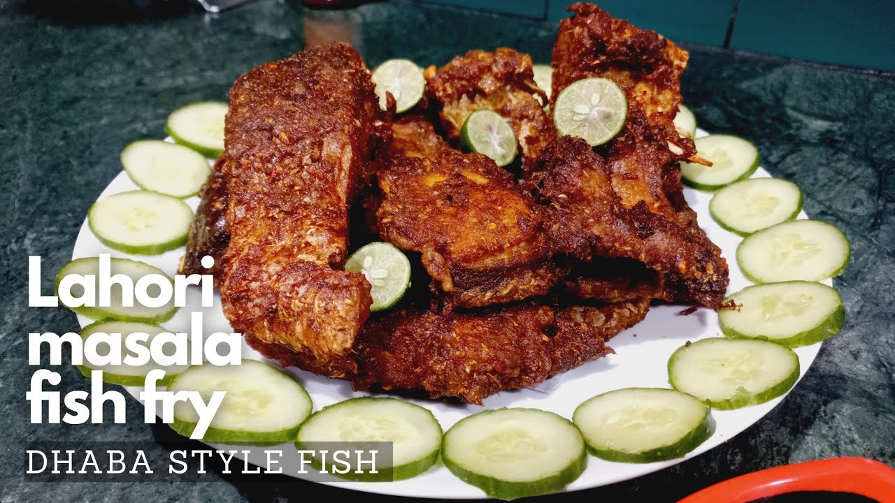 Masala fish fry | lahori fish fry | dhaba style fish recipe @KitchenHub ...