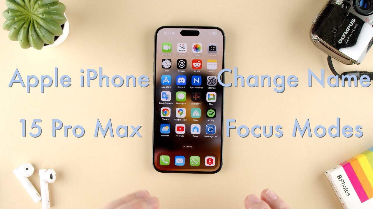 How to Change a Focus Mode Name on the Apple iPhone 15 || Apple iPhone ...