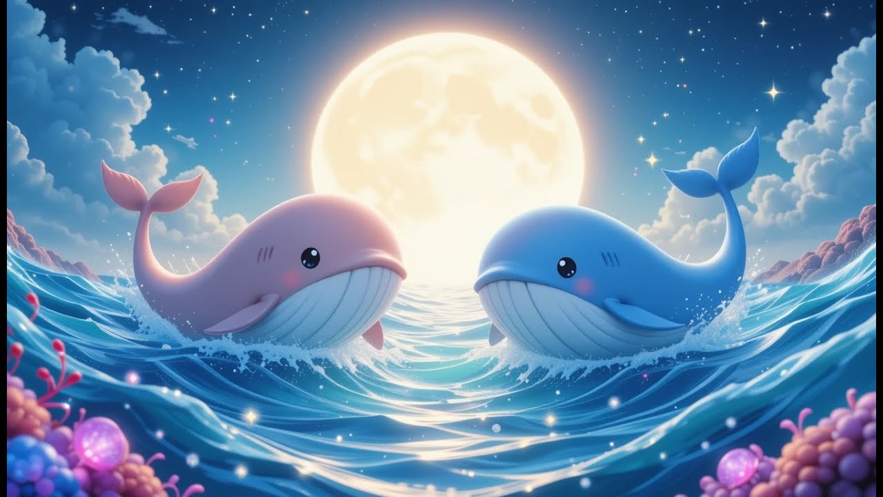 Whales Go Dancing Under the Moon! | Fun Whale Rhyme for Kids | Nursery ...