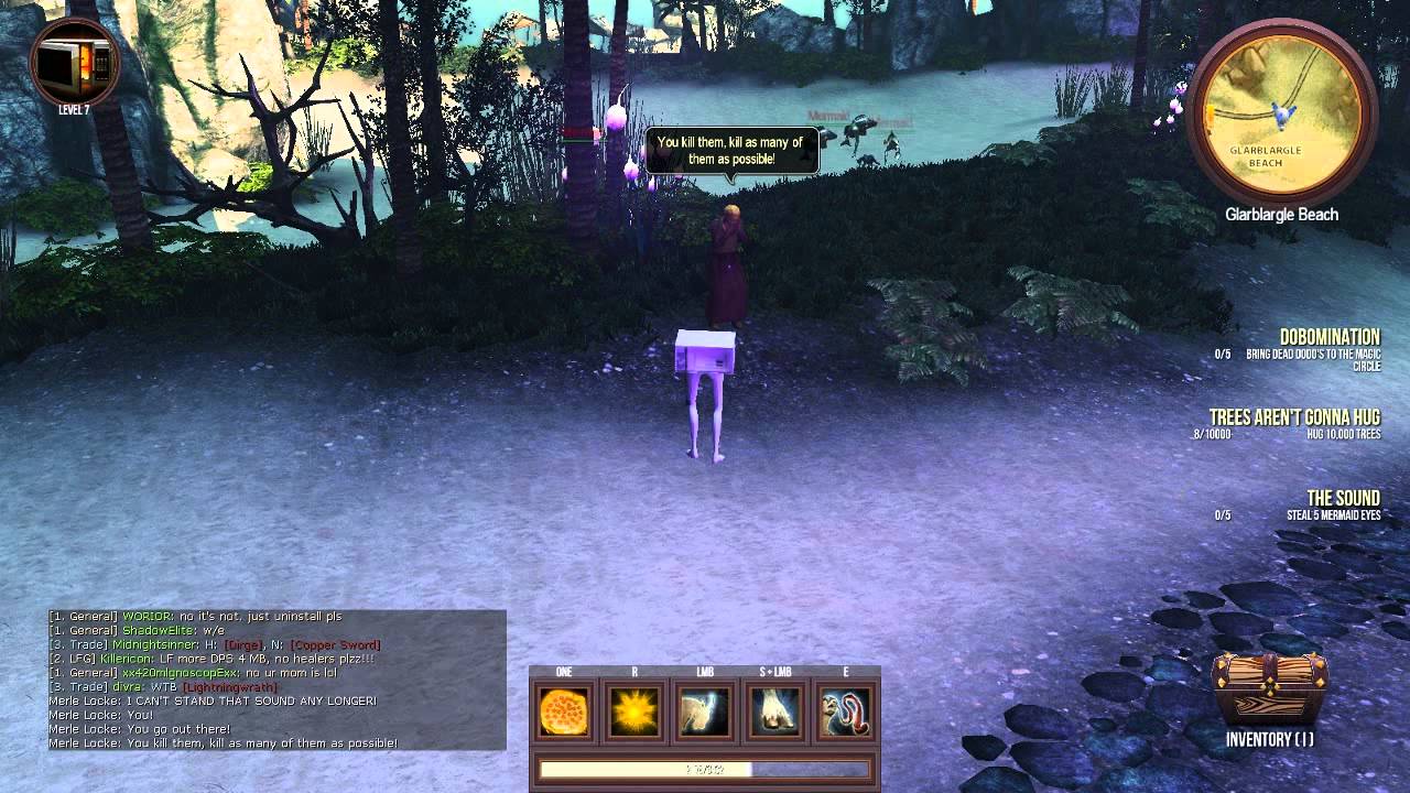 Battling mermaids! Goat MMO - YouTube