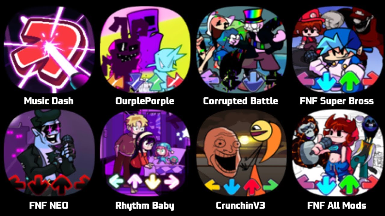 FNF Uchiha Sasuke, FNF Net Games, Music Dash, FNF Ourple Porple, FNF ...