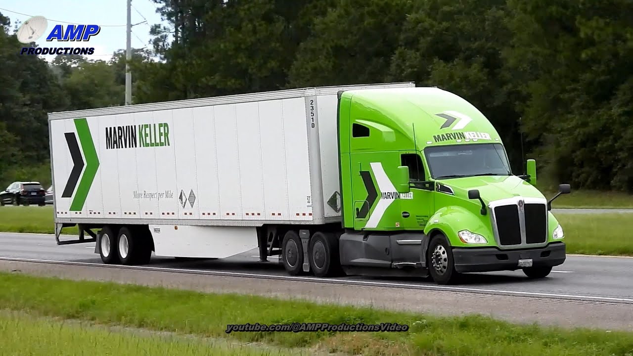 Green Kenworth T680 Martin Keller | Truckspotting 72524 - YouTube