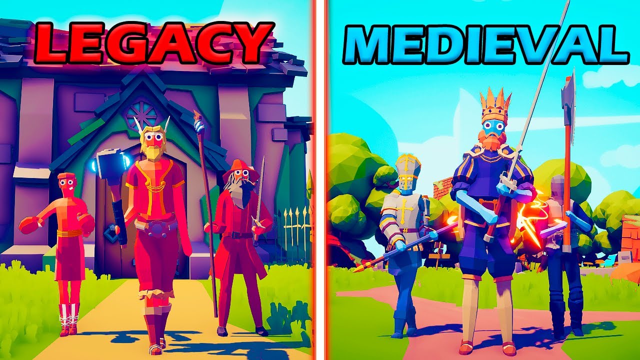 LEGACY TEAM vs MEDIEVAL TEAM - Totally Accurate Battle Simulator | TABS ...