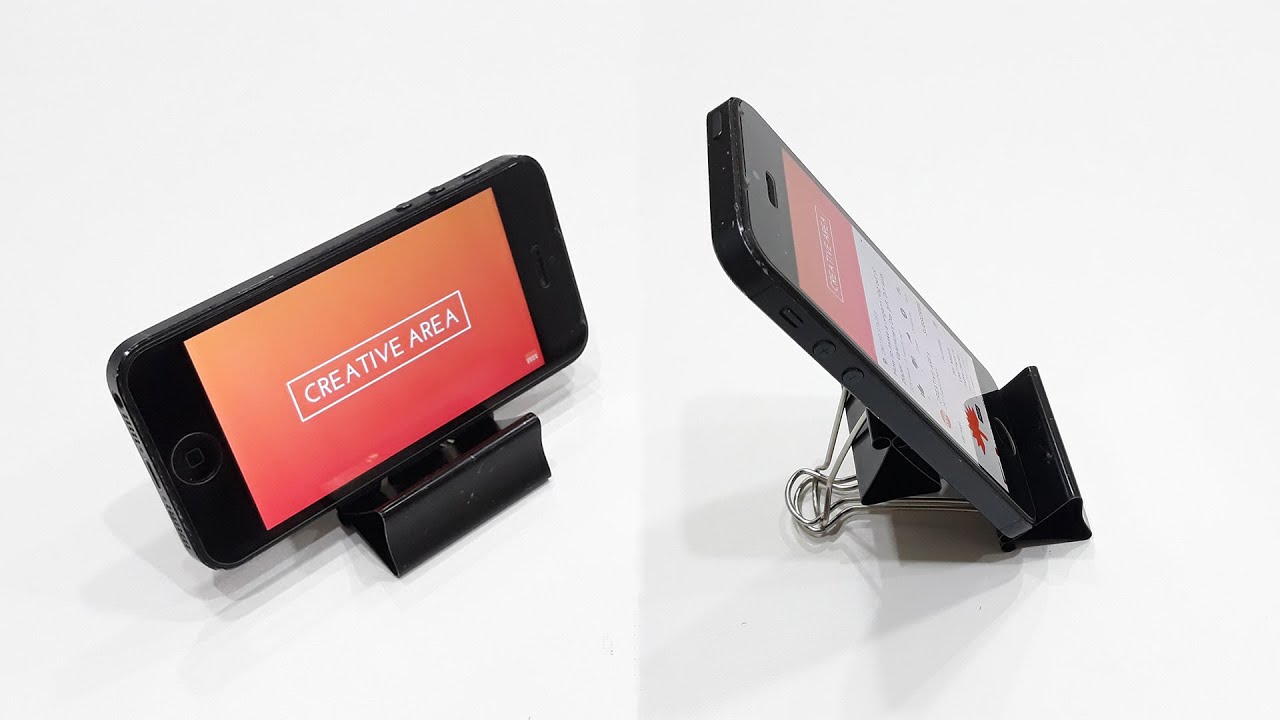 Phone Stand Holder - How to create cell Phone Stand Holder with 2 paper ...