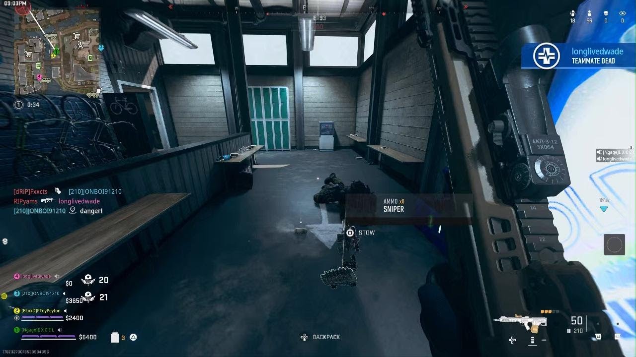 Call of Duty: 120 fov and i still didn't see him laying down .. BOT ...