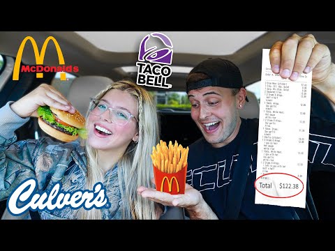 LETTING THE PERSON IN FRONT OF US DECIDE WHAT WE EAT FOR 24 HOURS!