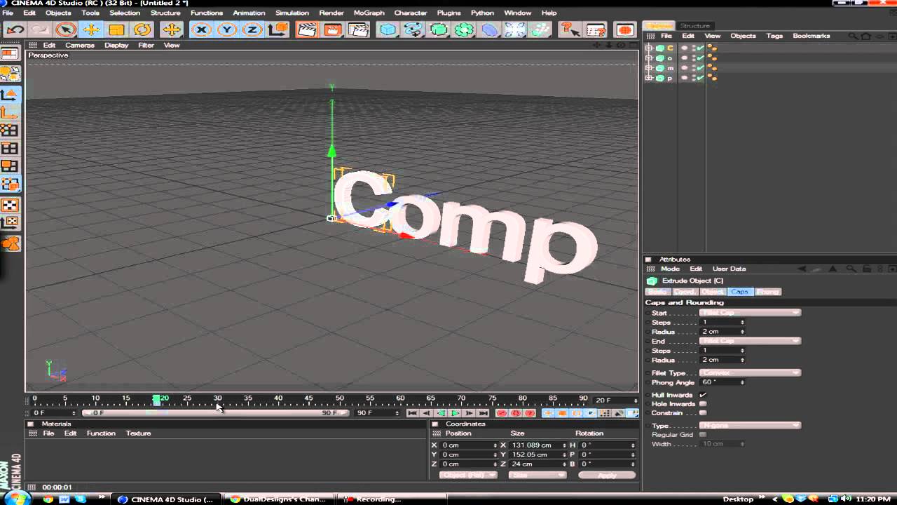 Tutorial: C4D Simple Animation (Text) - YouTube