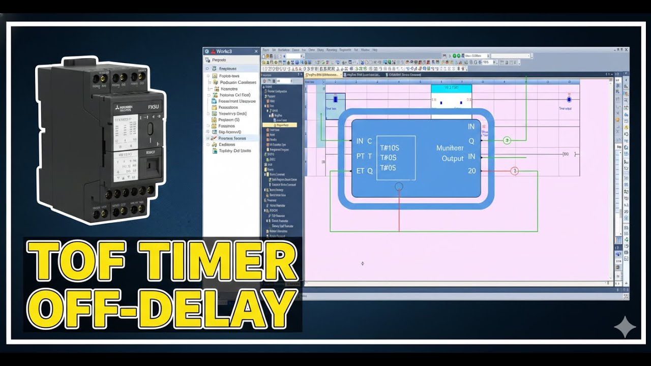 Mitsubishi PLC Programming: How to use the TOF Timer - YouTube