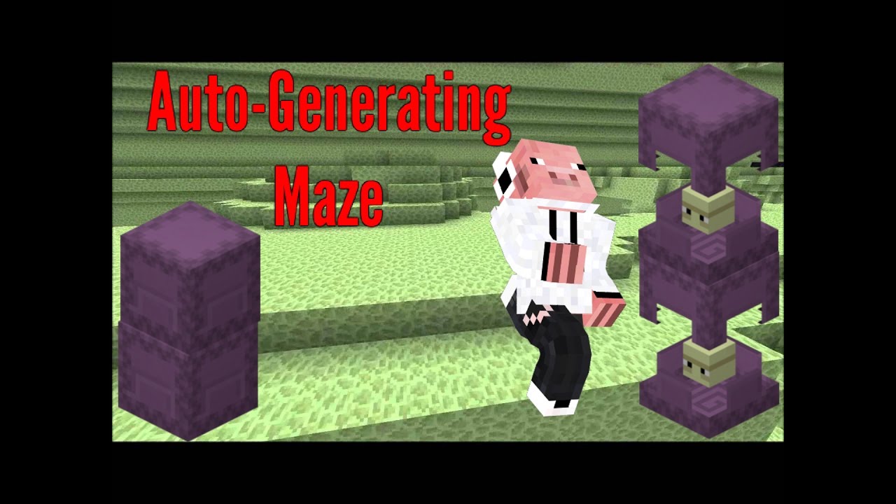 Minecraft: How to Make An Auto Random-Generating Maze - YouTube