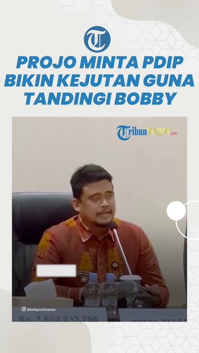 Projo Minta PDIP Bikin Kejutan di Pilkada Sumut 2024: Bobby Jangan Sampai Lawan Kotak Kosong ...