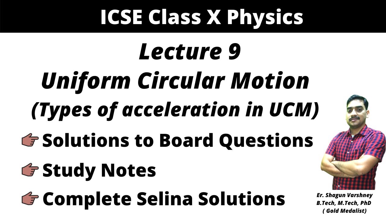 Uniform circular motion class 10 - uniform circular motion & centripetal force | Part 9 | By ...