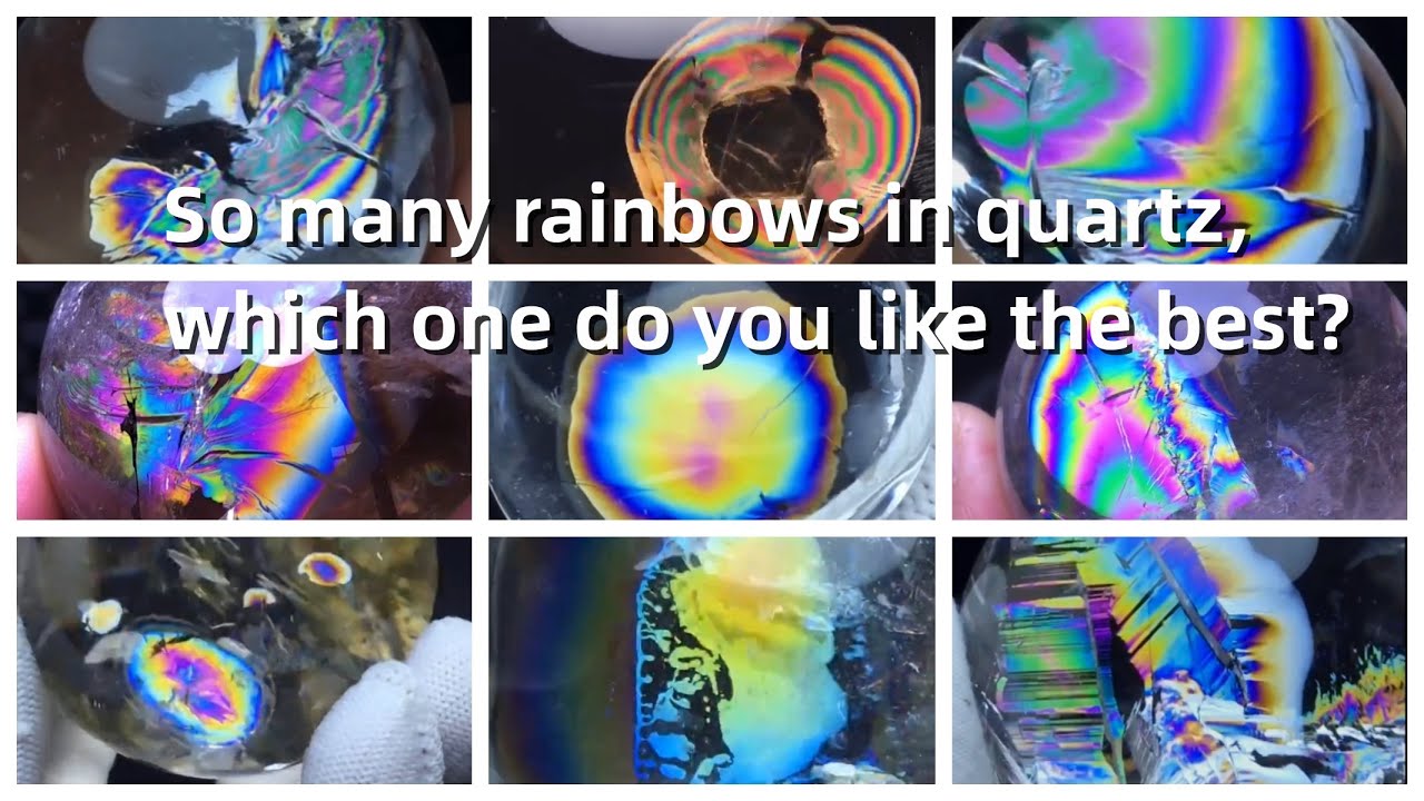 So Many Rainbows (40)included in Quartz Crystal ,which one do you like ...