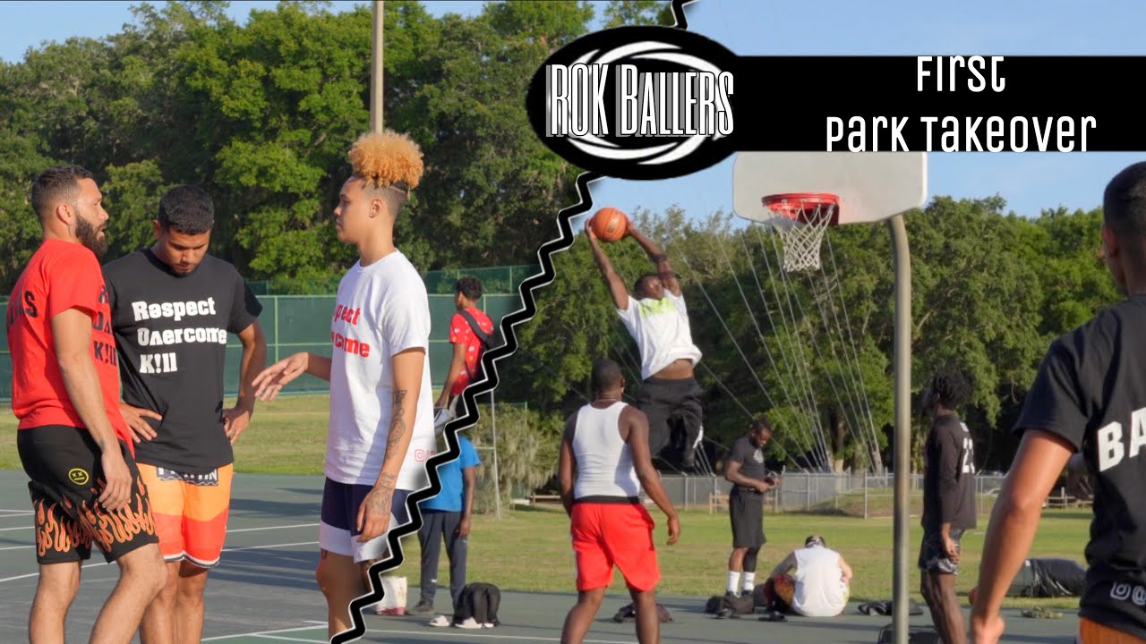 ROK Ballers - First Park Takeover | Played D1 Hoopers | Female Hooper ...