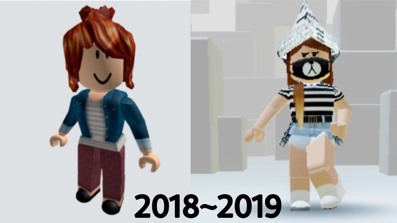My Roblox Avatar Evolution 20162018 Youtube
