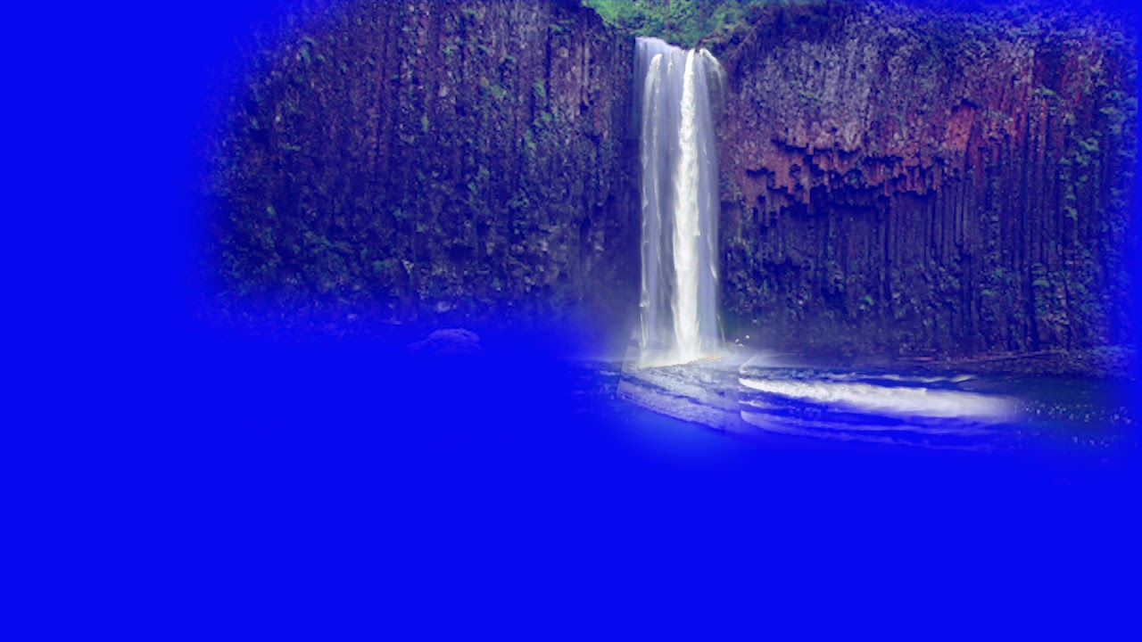 Free chroma blue screen waterfall blue screen waterfall blue chroma ...