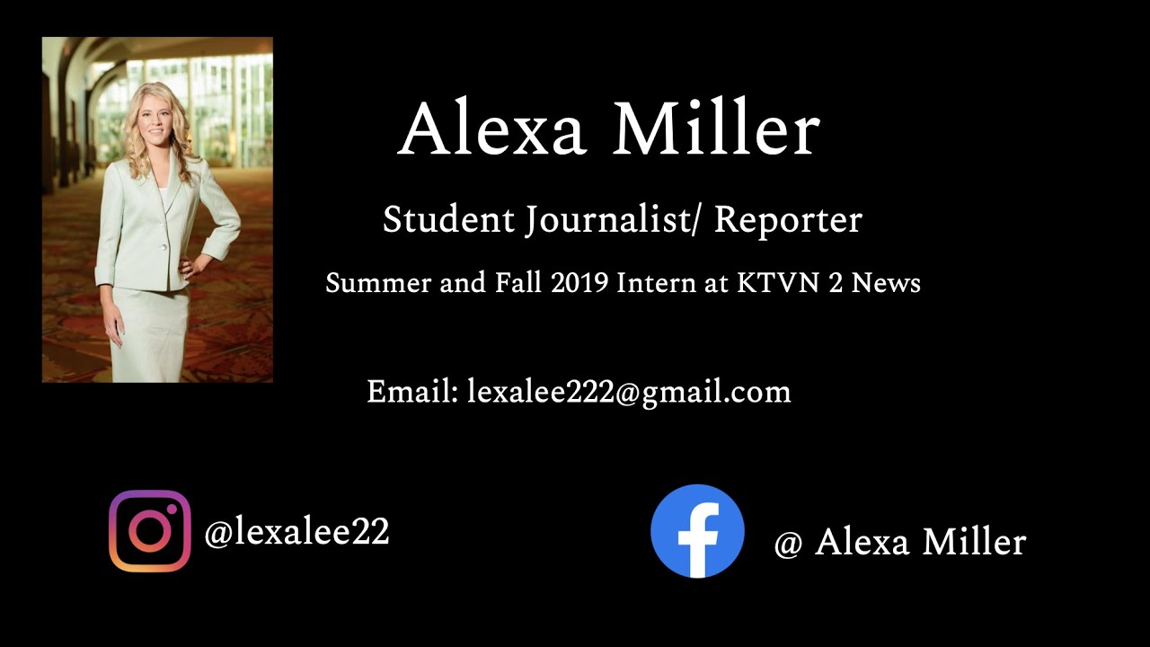 Alexa Miller Student Journalist/ Reporter (Full) 2019 - YouTube