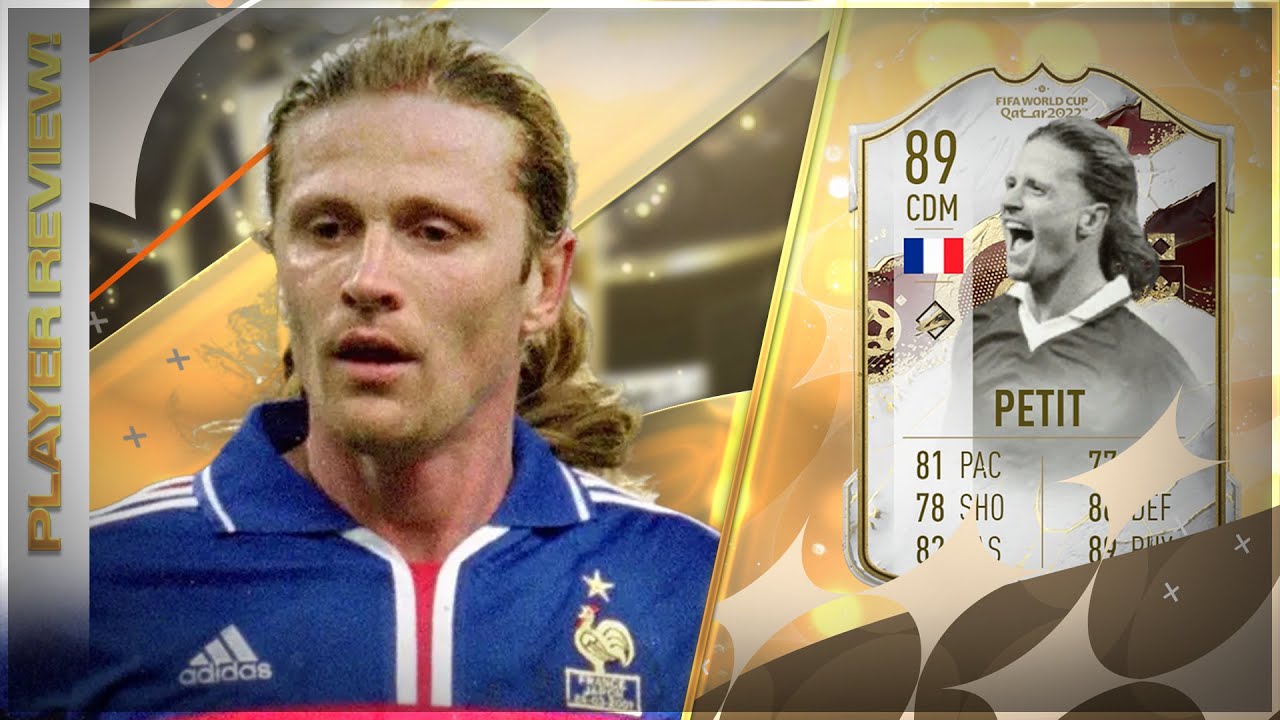 WORLD CUP ICON 89 RATED EMMANUEL PETIT PLAYER REVIEW - FIFA 23 ULTIMATE ...