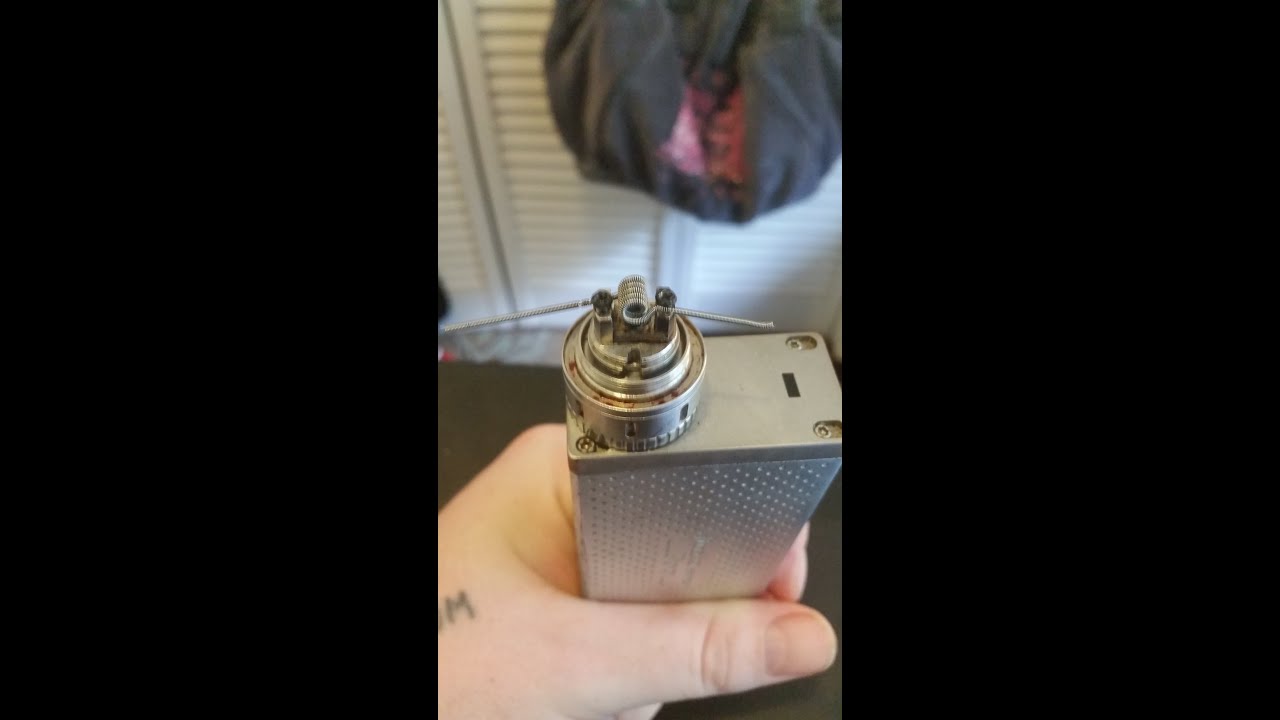 putting a clapton coil in the kangertech mini rba - YouTube