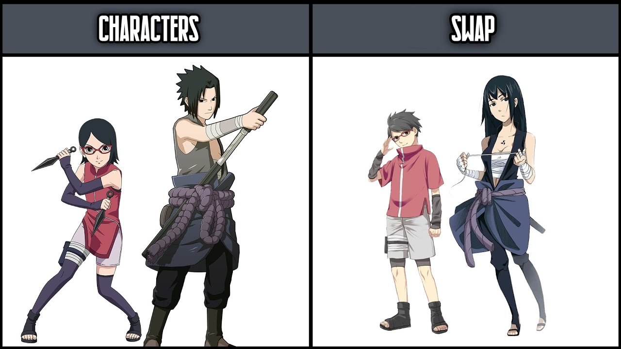 Naruto/Boruto Characters Swap Gender | Premium Channel - YouTube