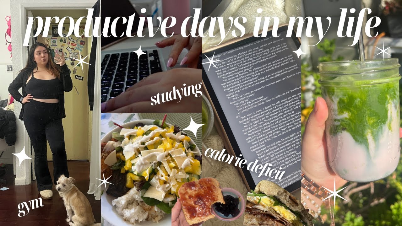 productive days in my life | errands, working out, calorie deficit ...