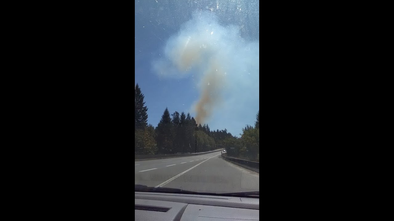 Malahat Fire near Bamberton - YouTube