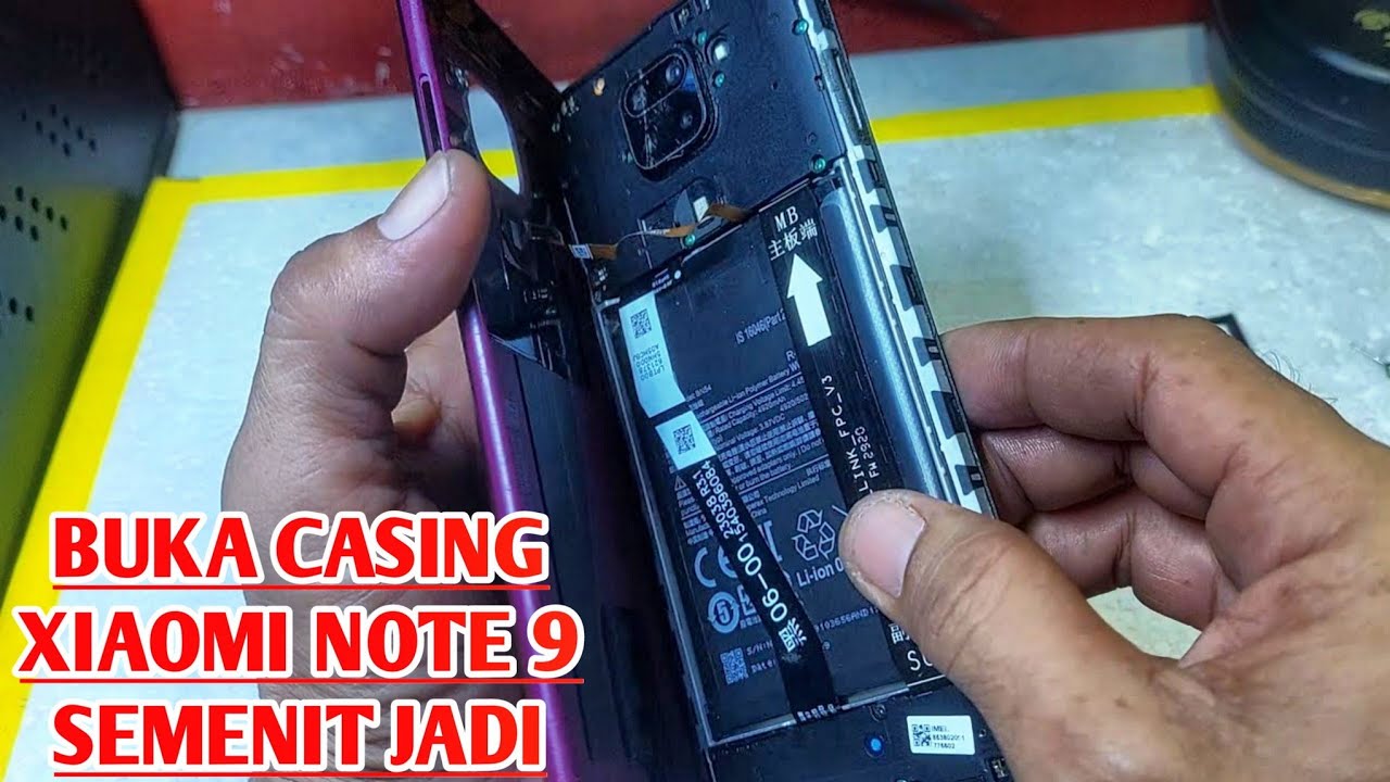 Cara buka casing xiaomi redmi note 9 - YouTube