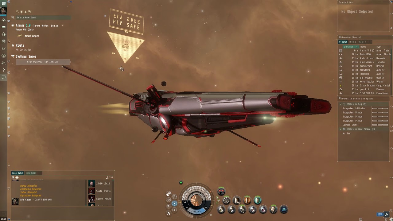 EVE Online Triglavian Battle Cruiser Drekavac - YouTube