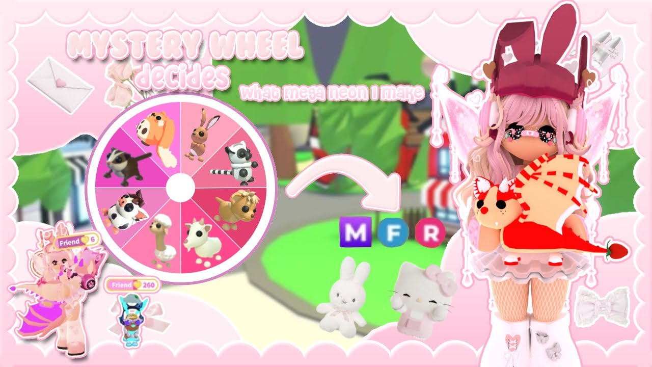 MYSTERY WHEEL DECIDES What PETS I Make *MEGA NEON* In Adopt Me! (PART ...