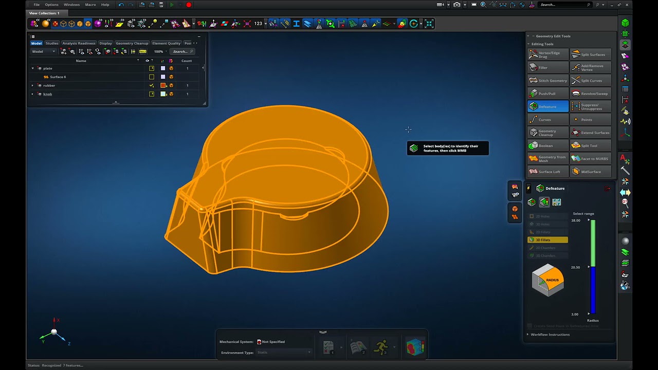 MSC Apex as a pre processor for MSC Marc - YouTube