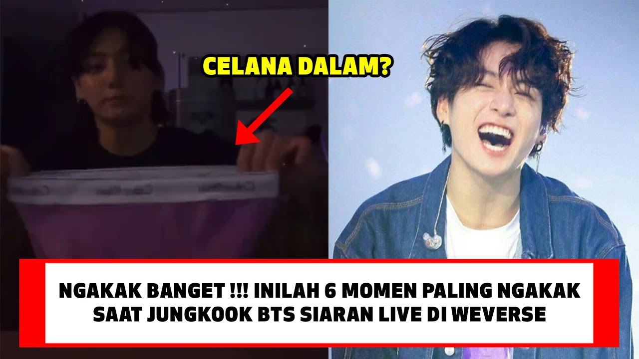 NGAKAK BANGET !! INILAH 6 MOMEN PALING NGAKAK JUNGKOOK BTS SAAT SIARAN LIVE DI WEVERSE SELAMA ...