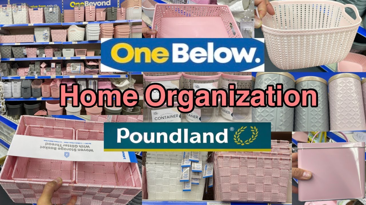 WHAT IN POUNDLAND & ONE BELOW / COME SHOP WITH ME / Home Organization ...