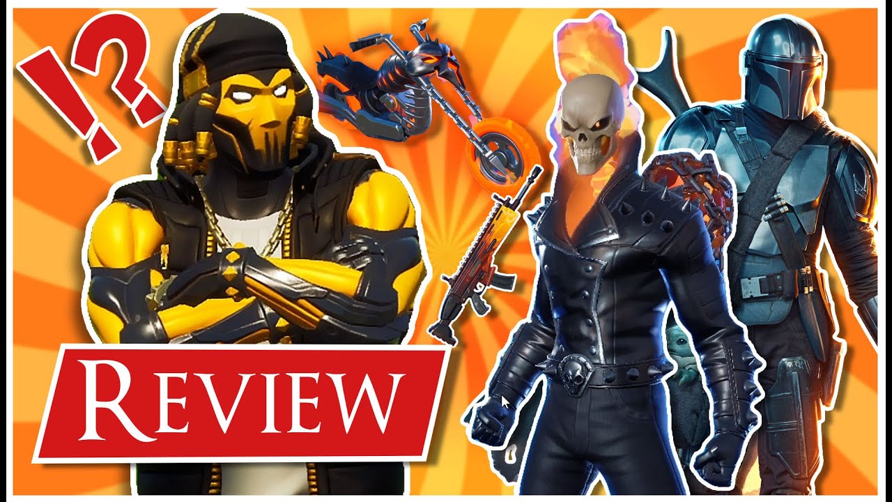 *NEW FORTNITE SKINS REVIEW* Ghost Rider Bundle, and Mandalorian? Could ...