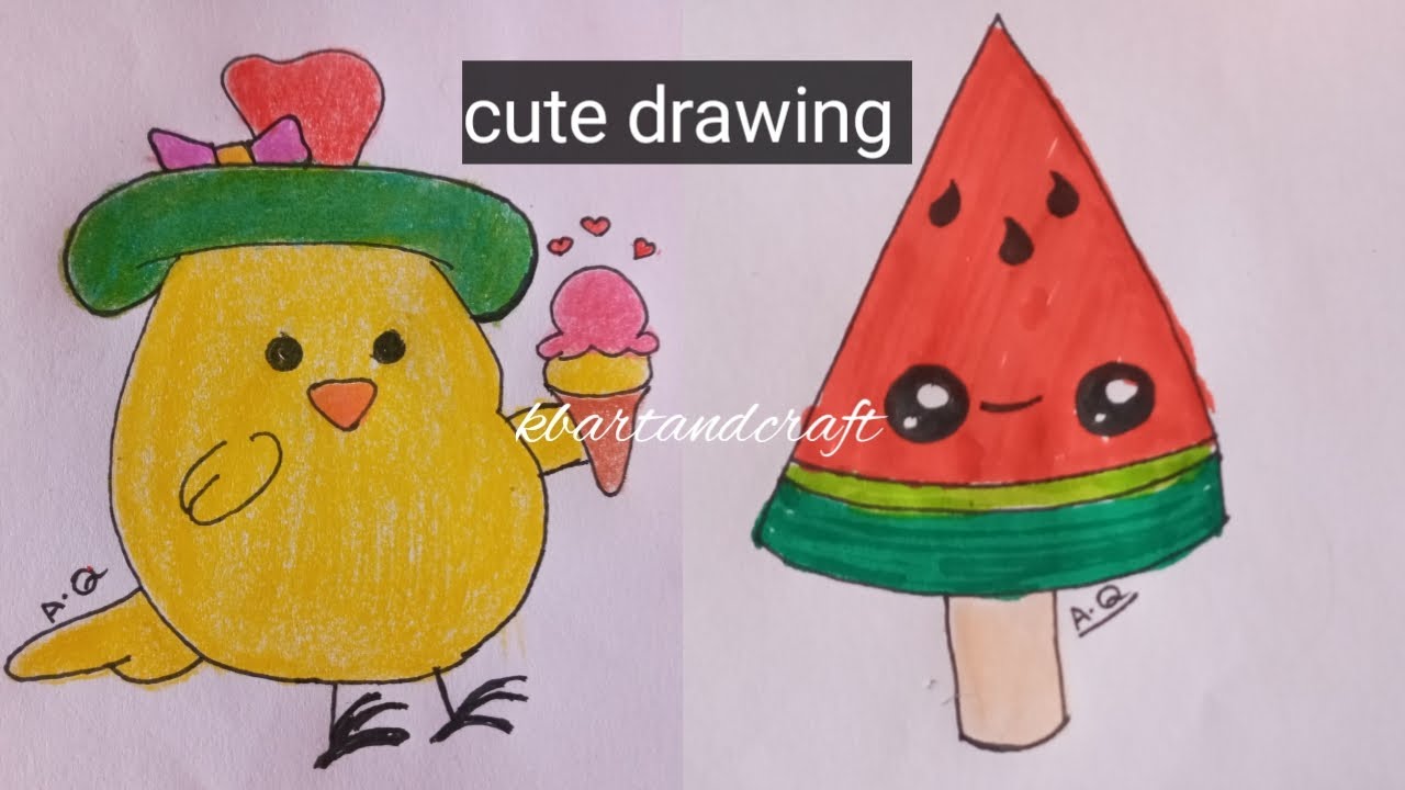 how to draw cute drawing #cutedrawingtutorial 😍 cute drawing for ...