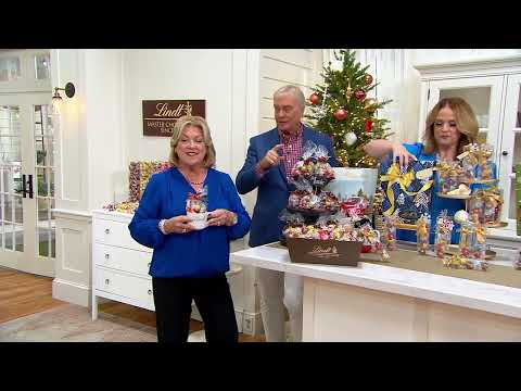 Lindt Lindor 150-ct Assorted Truffles in a Holiday Gift Box on QVC