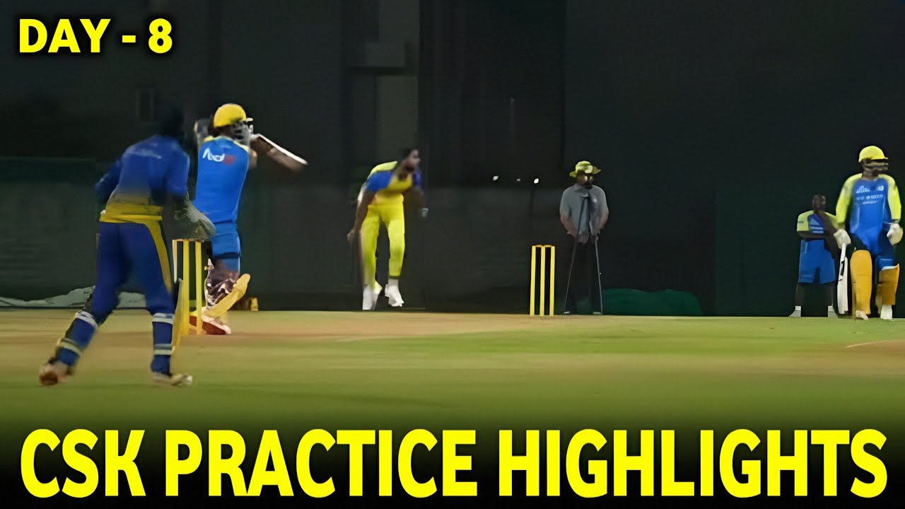 IPL 2026 DAY -8 : CSK Practice Match Highlights | Csk Practice 2026 ...